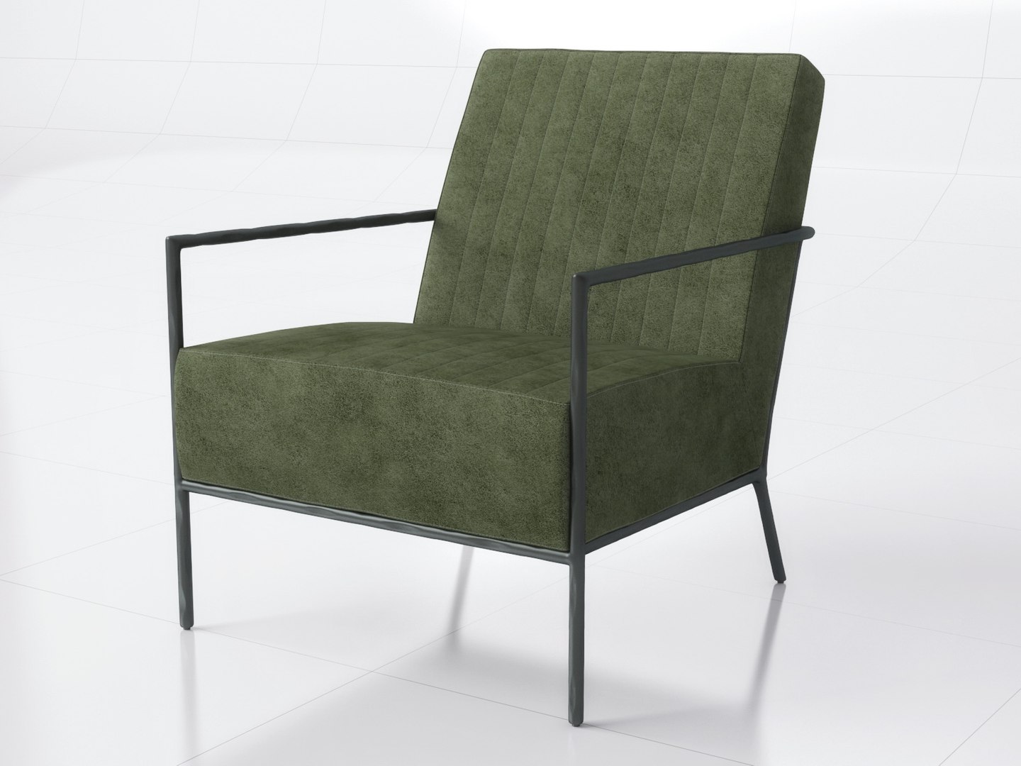 Pratt Leather Metal Frame 3D Model - TurboSquid 1512794