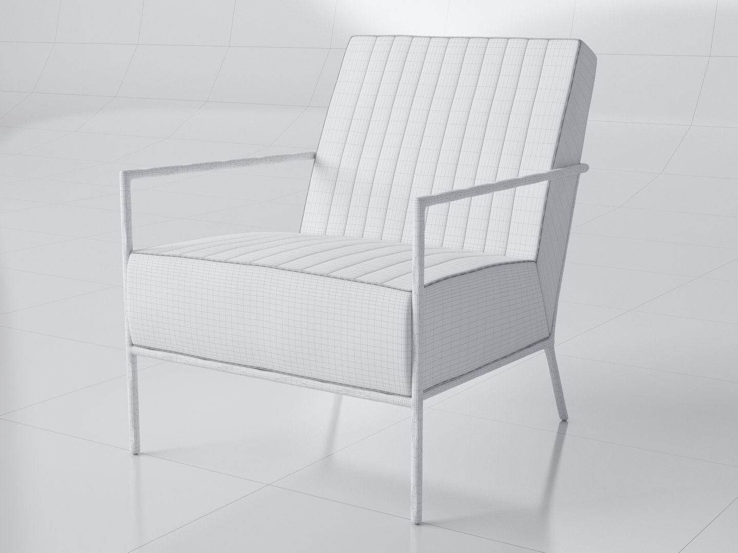 Pratt Leather Metal Frame 3D Model - TurboSquid 1512794