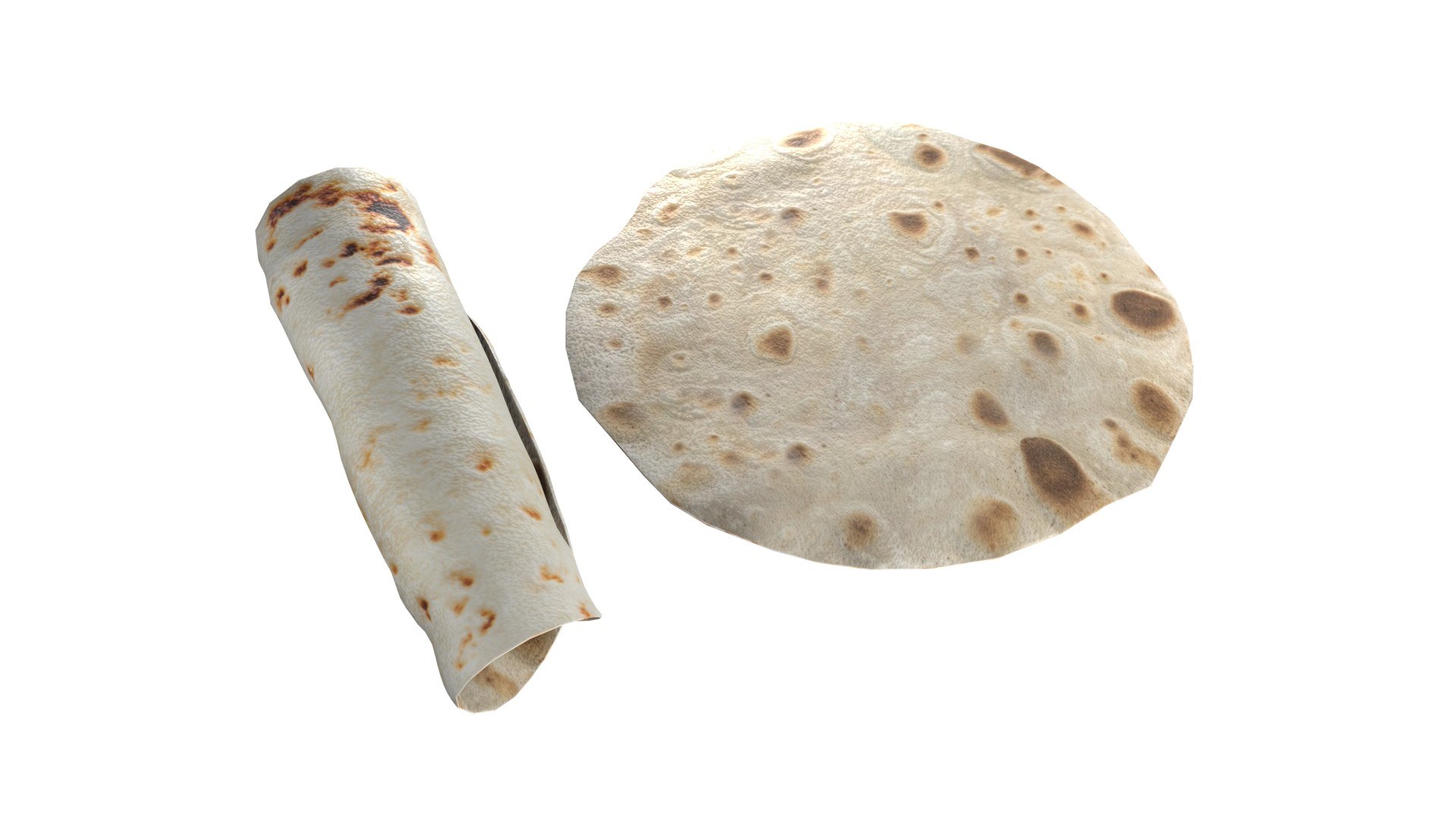 3D Tortilla Roti Bread - TurboSquid 2369610