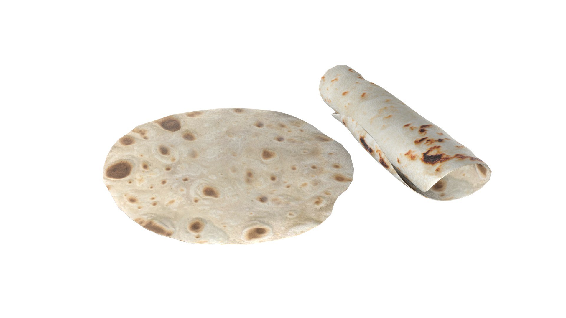 3D Tortilla Roti Bread - TurboSquid 2369610