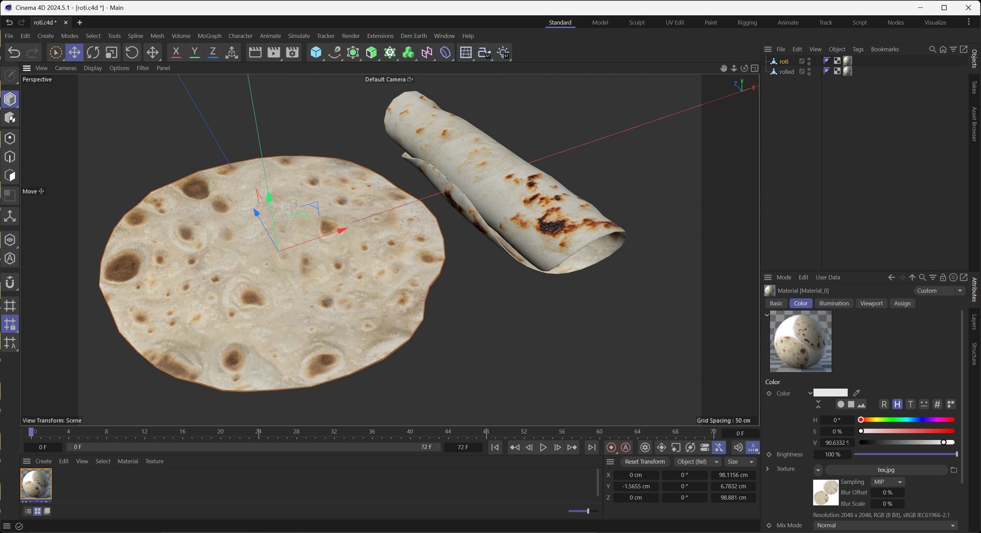 3D Tortilla Roti Bread - TurboSquid 2369610