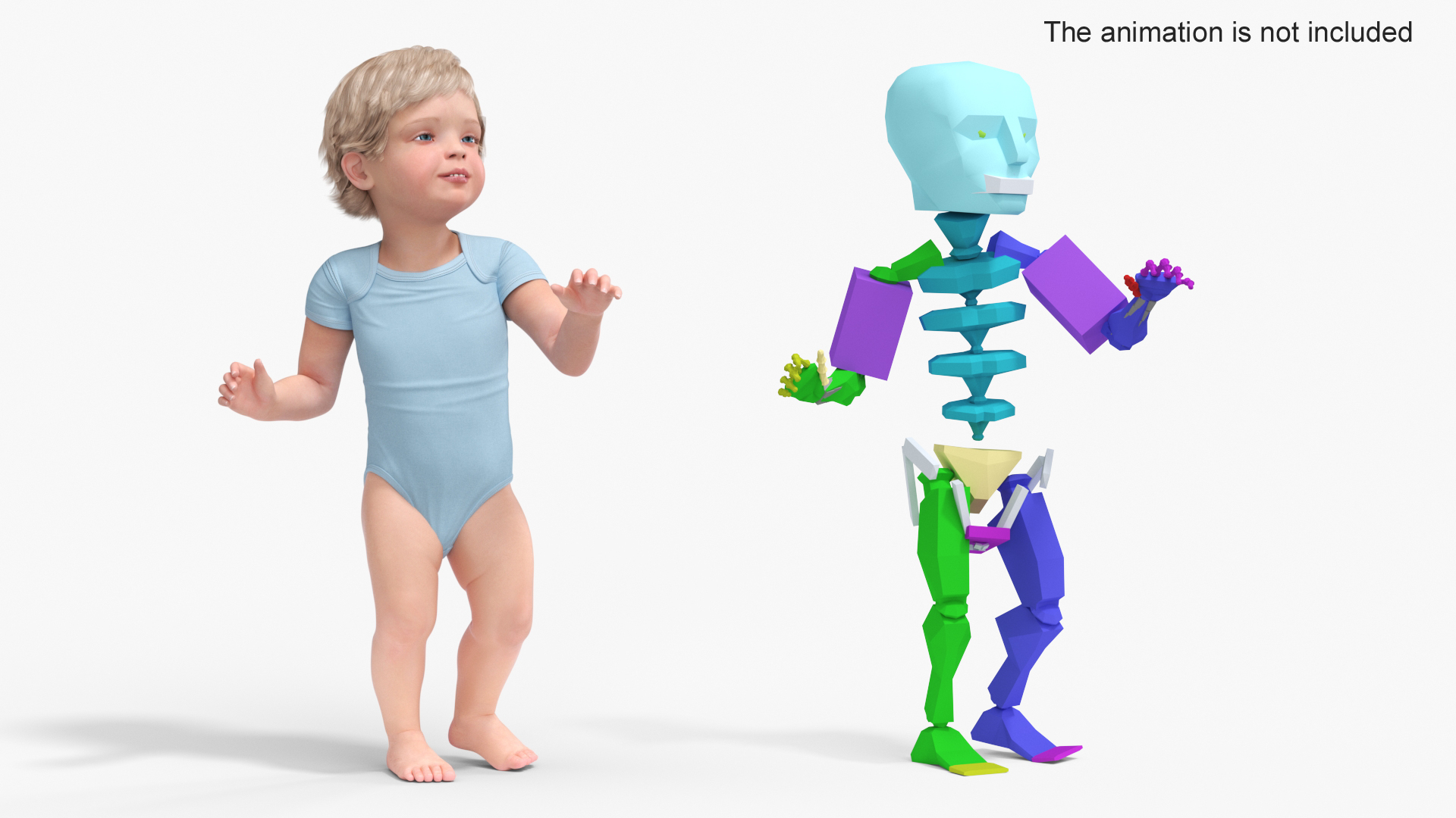 Boy Aged 1 Year In Bodysuit Rigged 3D - TurboSquid 2270728
