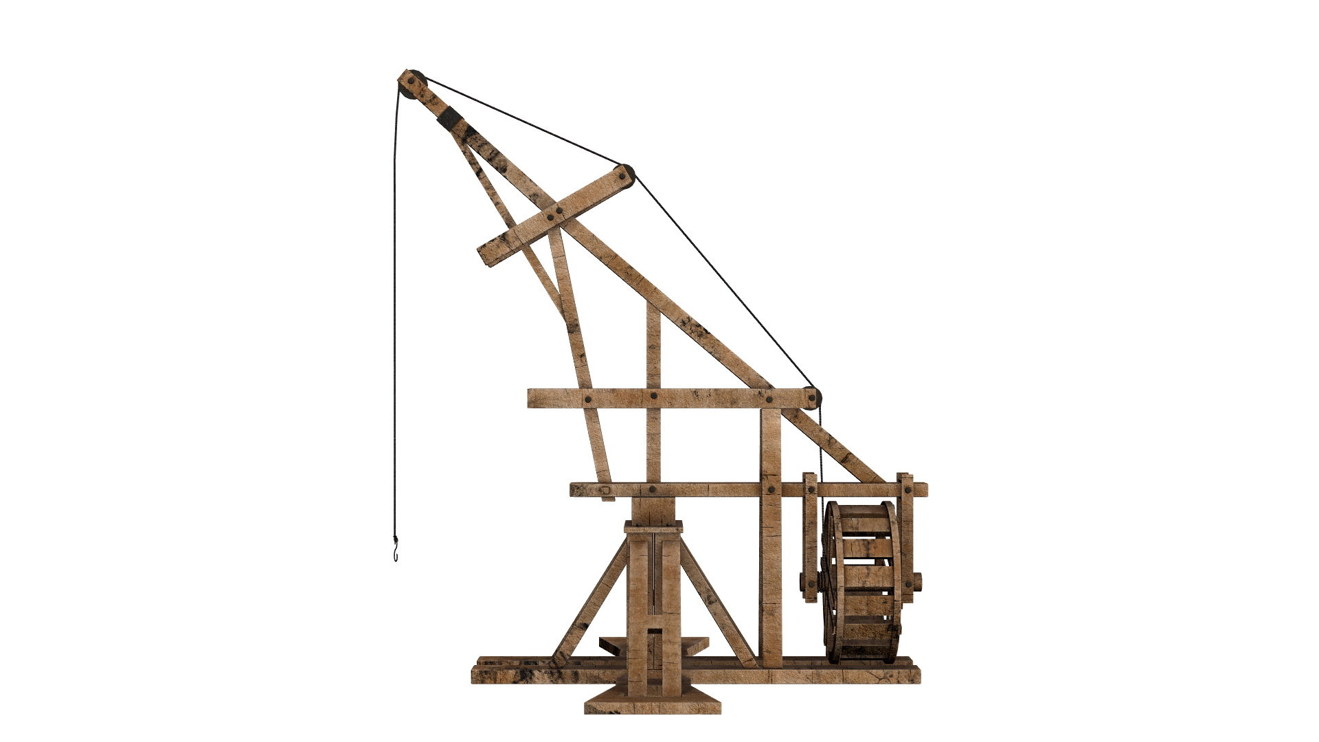 Medieval Lifting Device 3D Model - TurboSquid 2346586