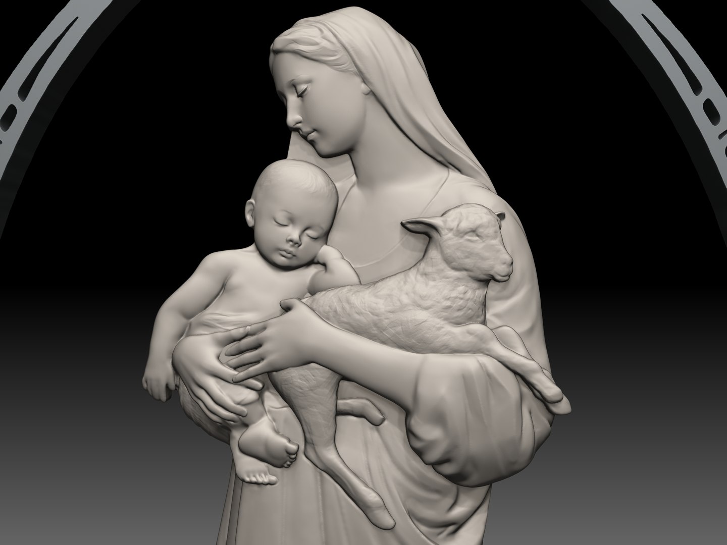 3D Virgin Mary - TurboSquid 1987894
