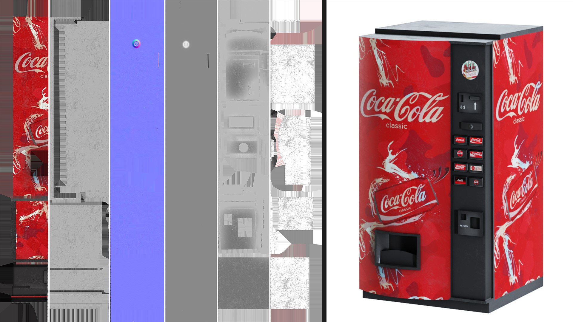 3D Soda Machine Low Poly PBR - TurboSquid 1835748