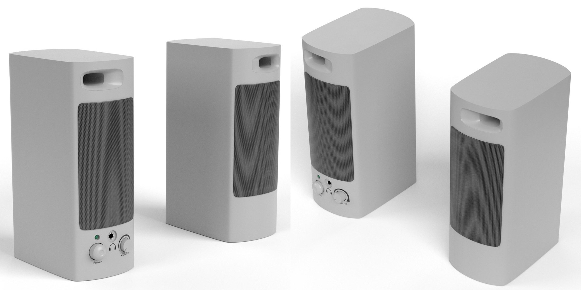 3D PC Speakers 4 Model - TurboSquid 1870329