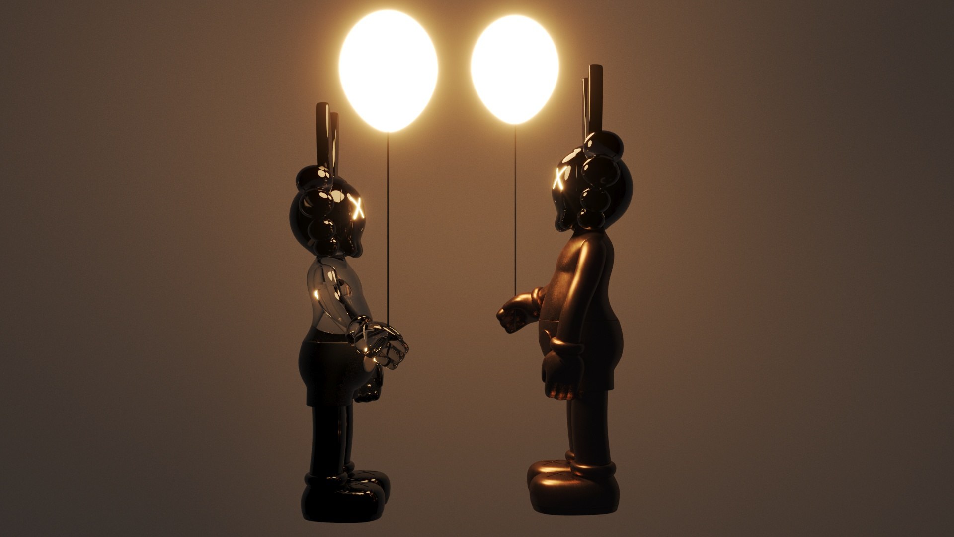 Kaws Standing Lamp 3D model - TurboSquid 1938198