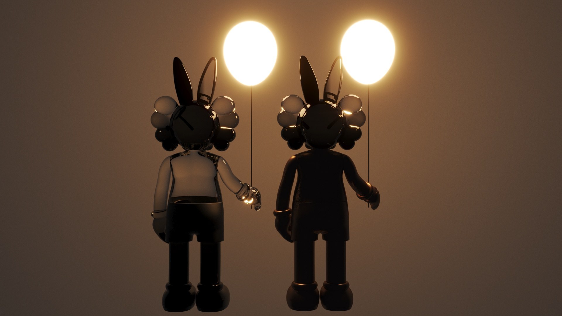 Kaws Standing Lamp 3D model - TurboSquid 1938198