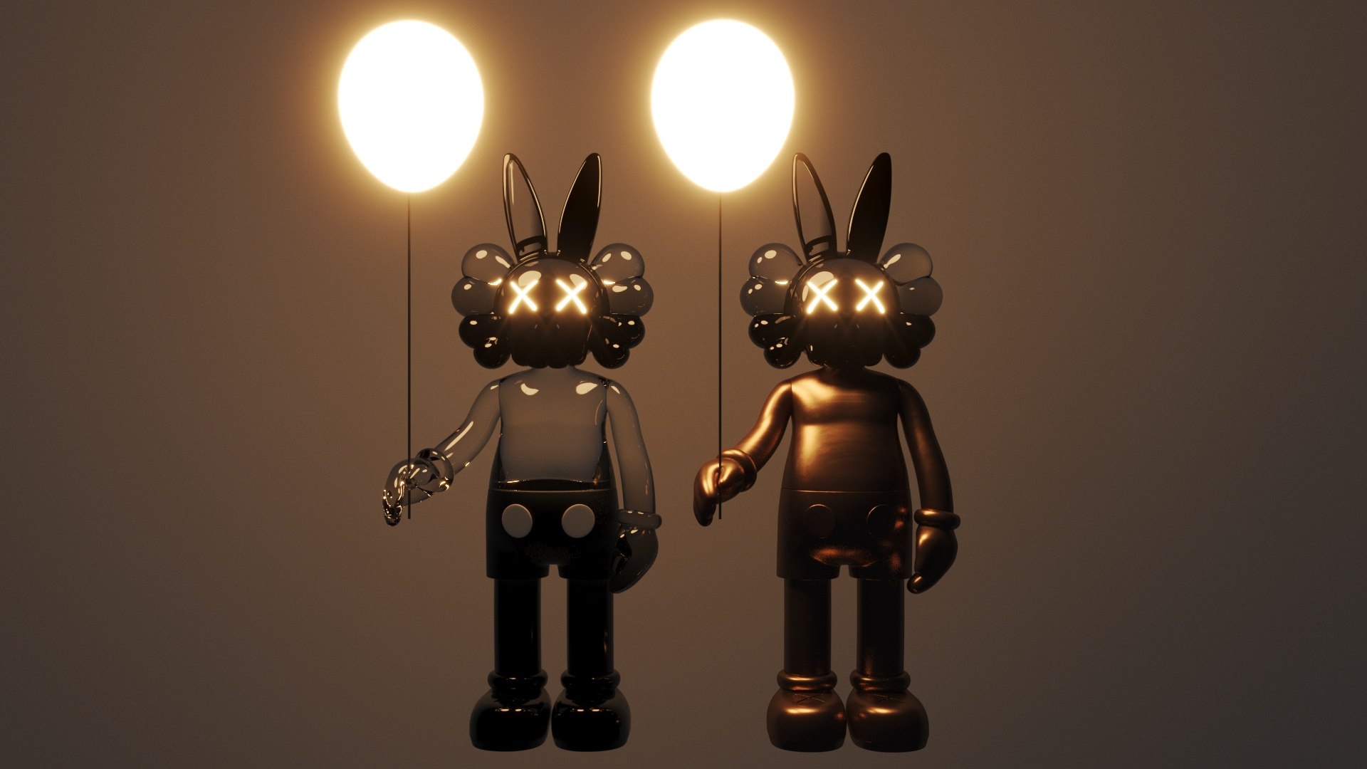 Kaws Standing Lamp 3D model - TurboSquid 1938198
