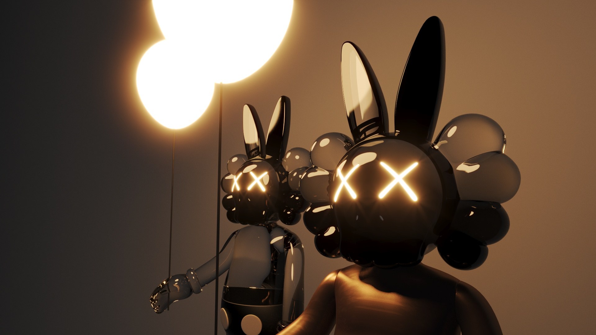 Kaws Standing Lamp 3D model - TurboSquid 1938198