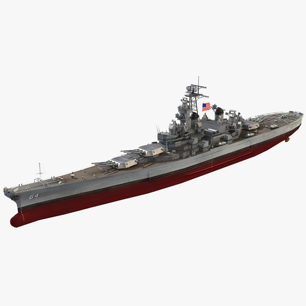 modelo 3d Acorazado USS Wisconsin BB-64 - TurboSquid 1317118