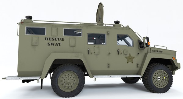 tactical swat vehicle 3d model