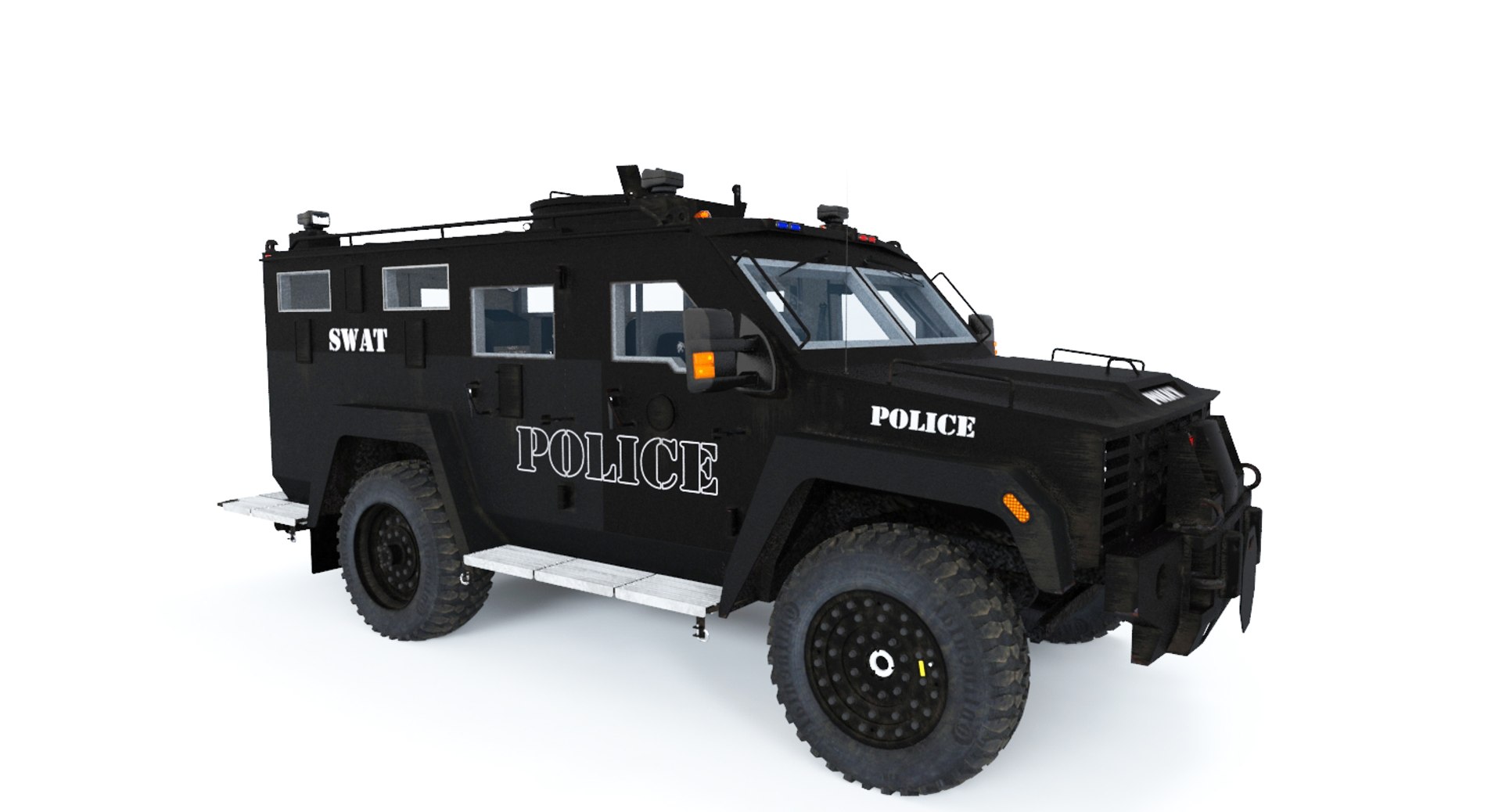 tactical swat vehicle 3d model