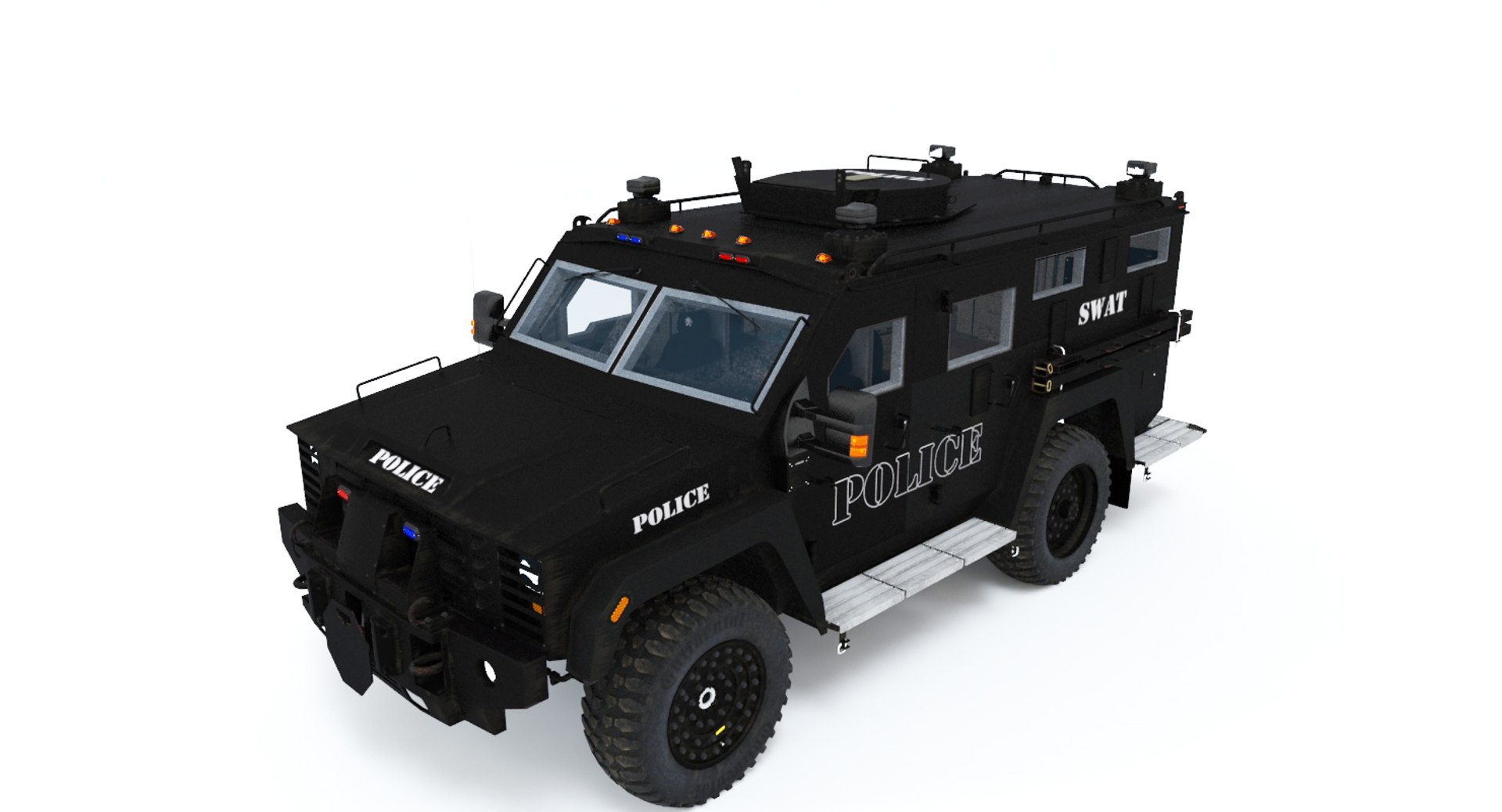 tactical swat vehicle 3d model