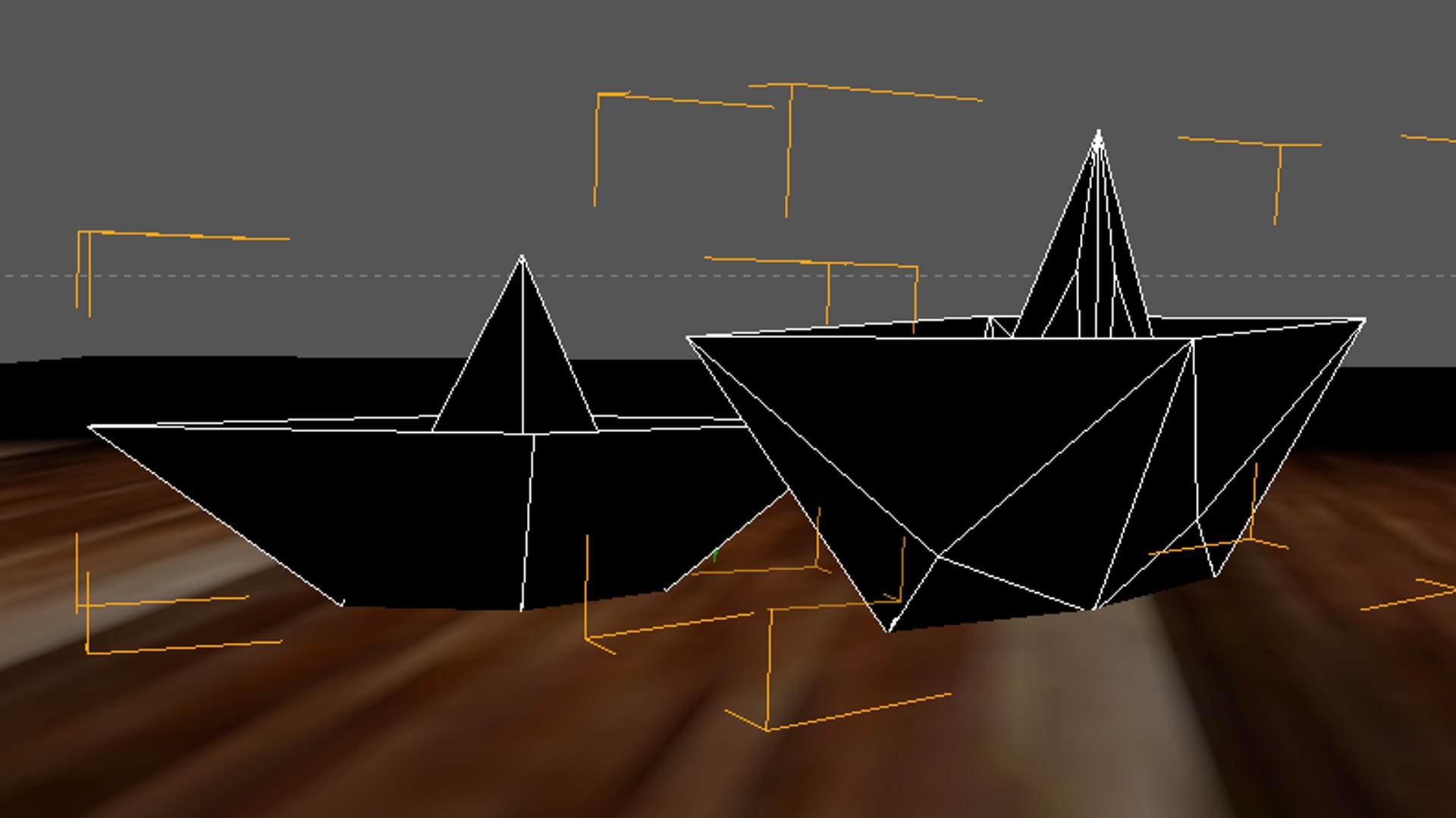 Cinema4d Paper Boats