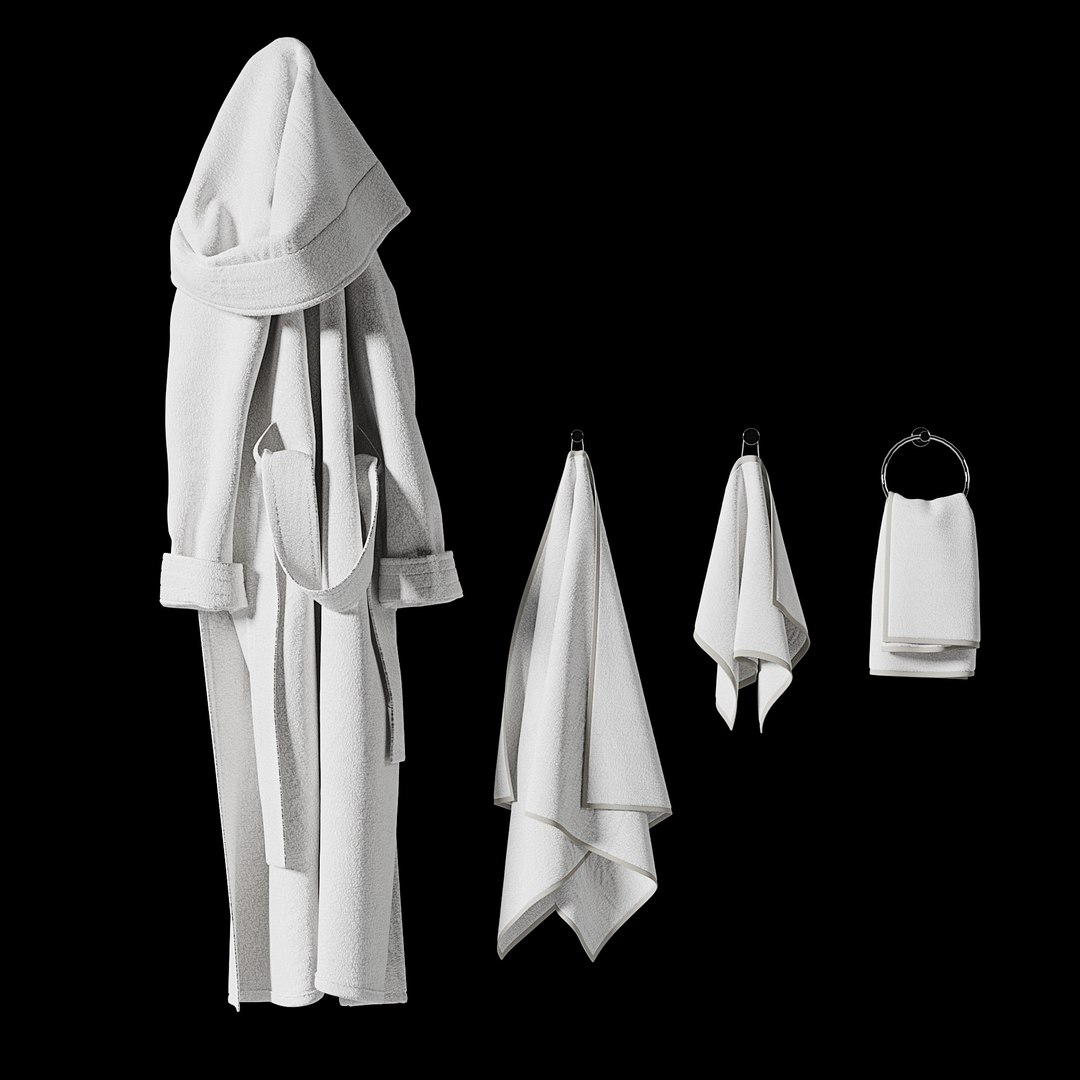 Bathroom Set 3D Model - TurboSquid 1729163