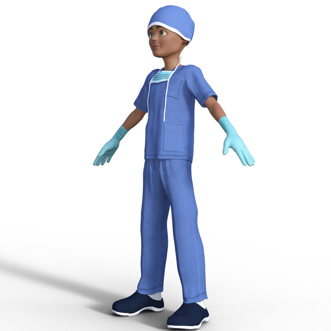 3D Cartoon Doctor Man 3D - TurboSquid 1913916