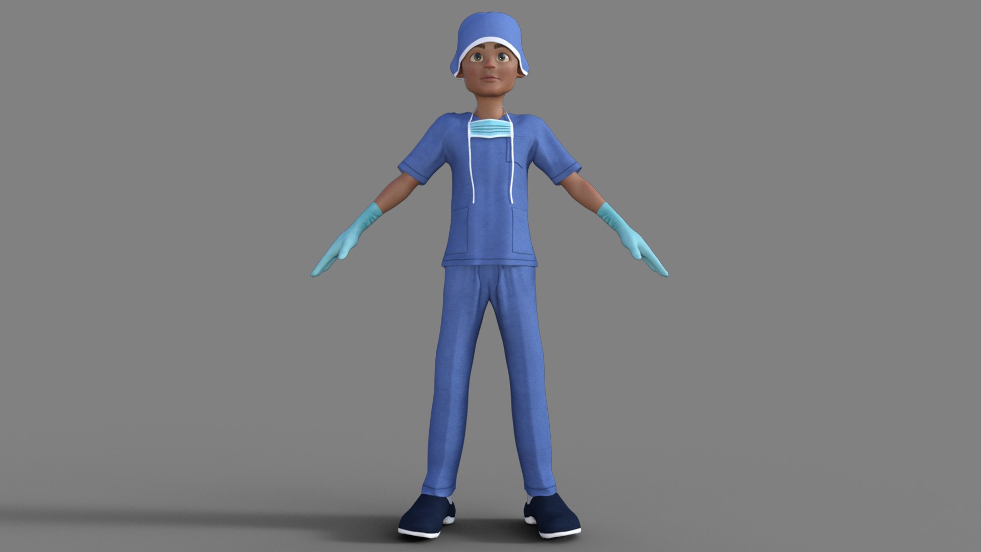 3D Cartoon Doctor Man 3D - TurboSquid 1913916