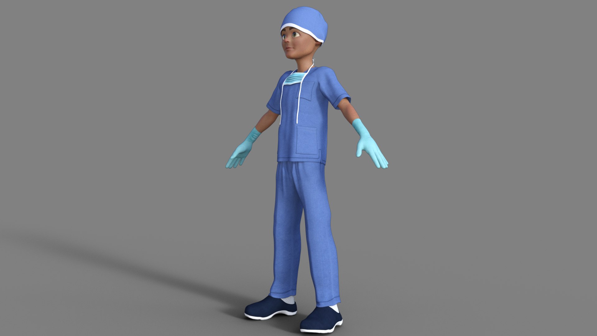 3D Cartoon Doctor Man 3D - TurboSquid 1913916