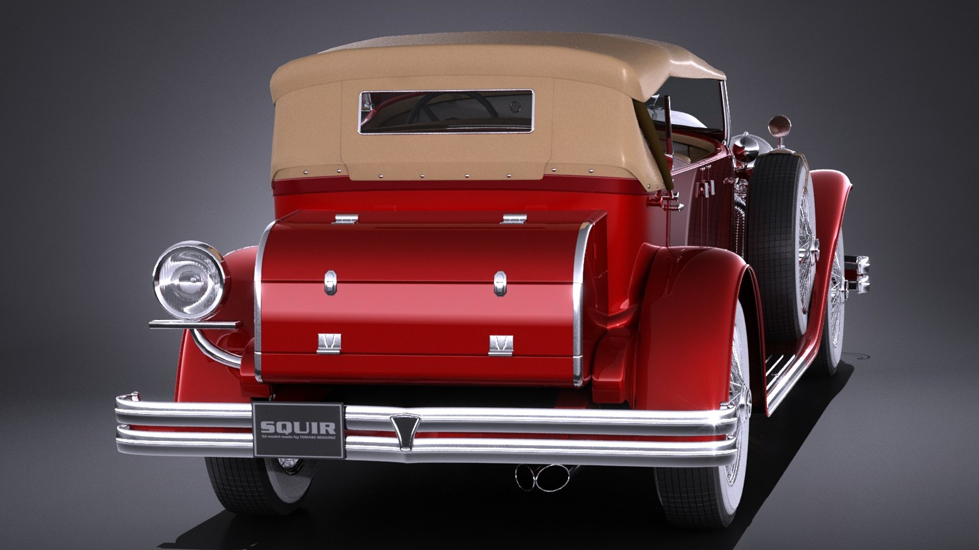 3d Duesenberg Convertible Sj