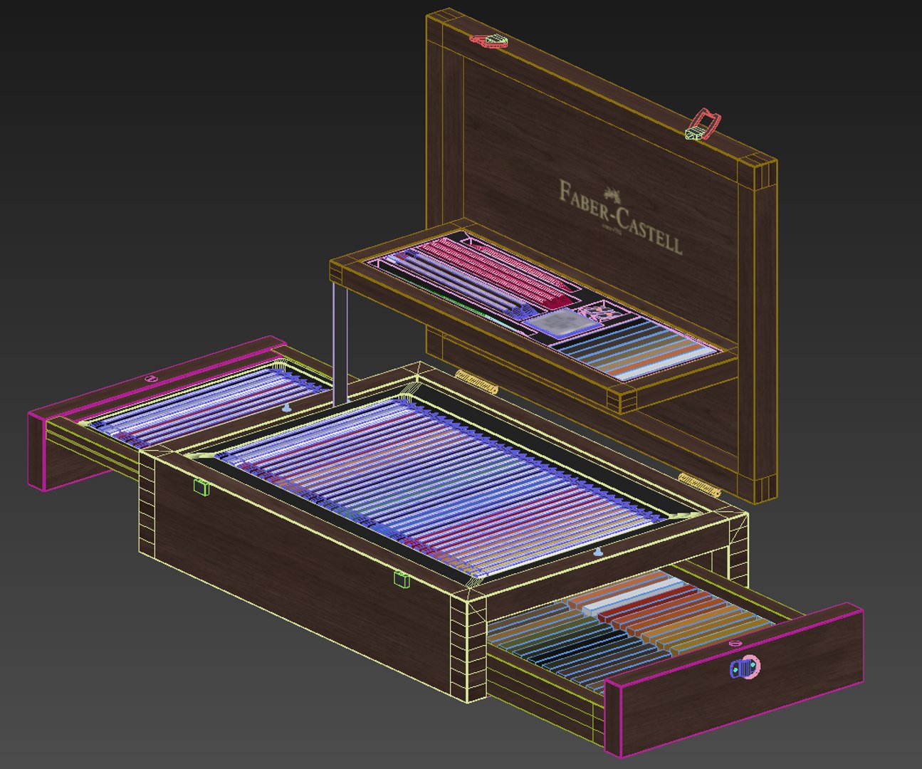 Faber Castell Set 3D Model - TurboSquid 1156257