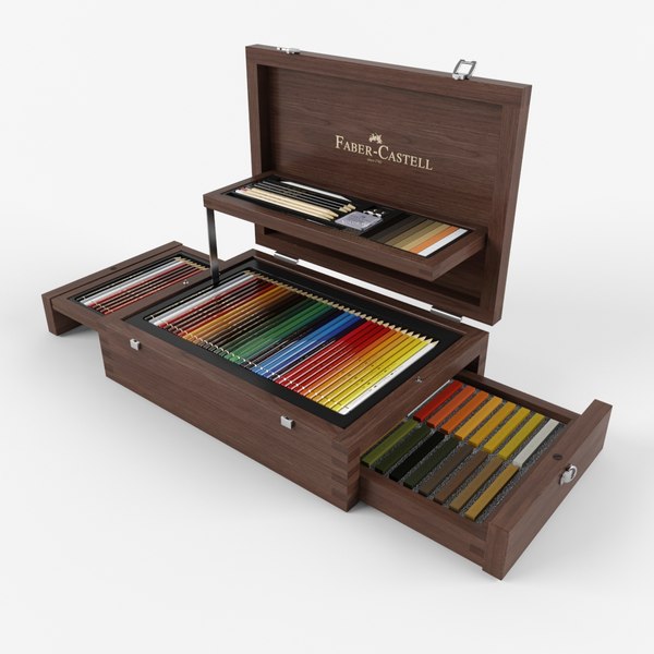 Faber castell set 3D model - TurboSquid 1156257
