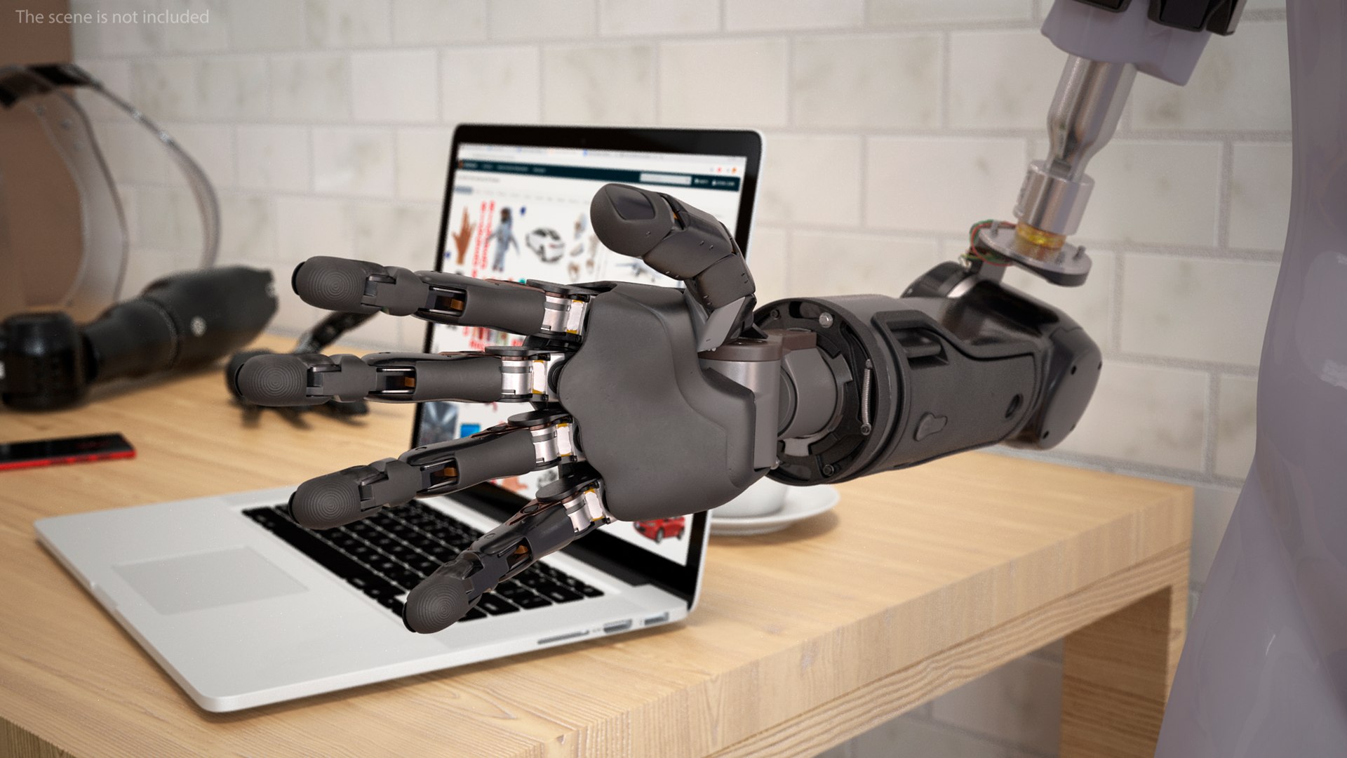 3D Brain Controlled Prosthetic Limbs Rigged For Cinema 4D Model ...