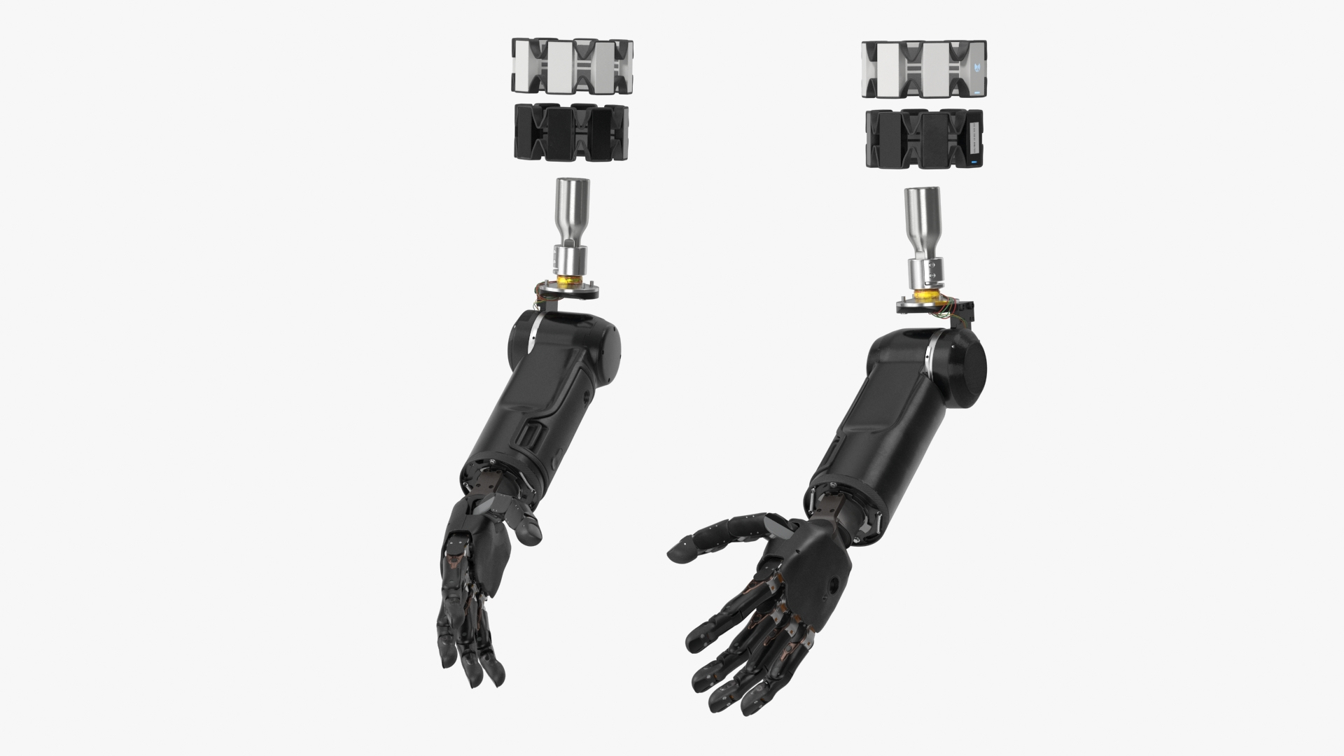 3D Brain Controlled Prosthetic Limbs Rigged For Cinema 4D Model ...
