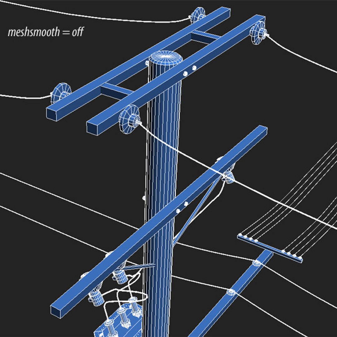 Electric Pole 3d Model