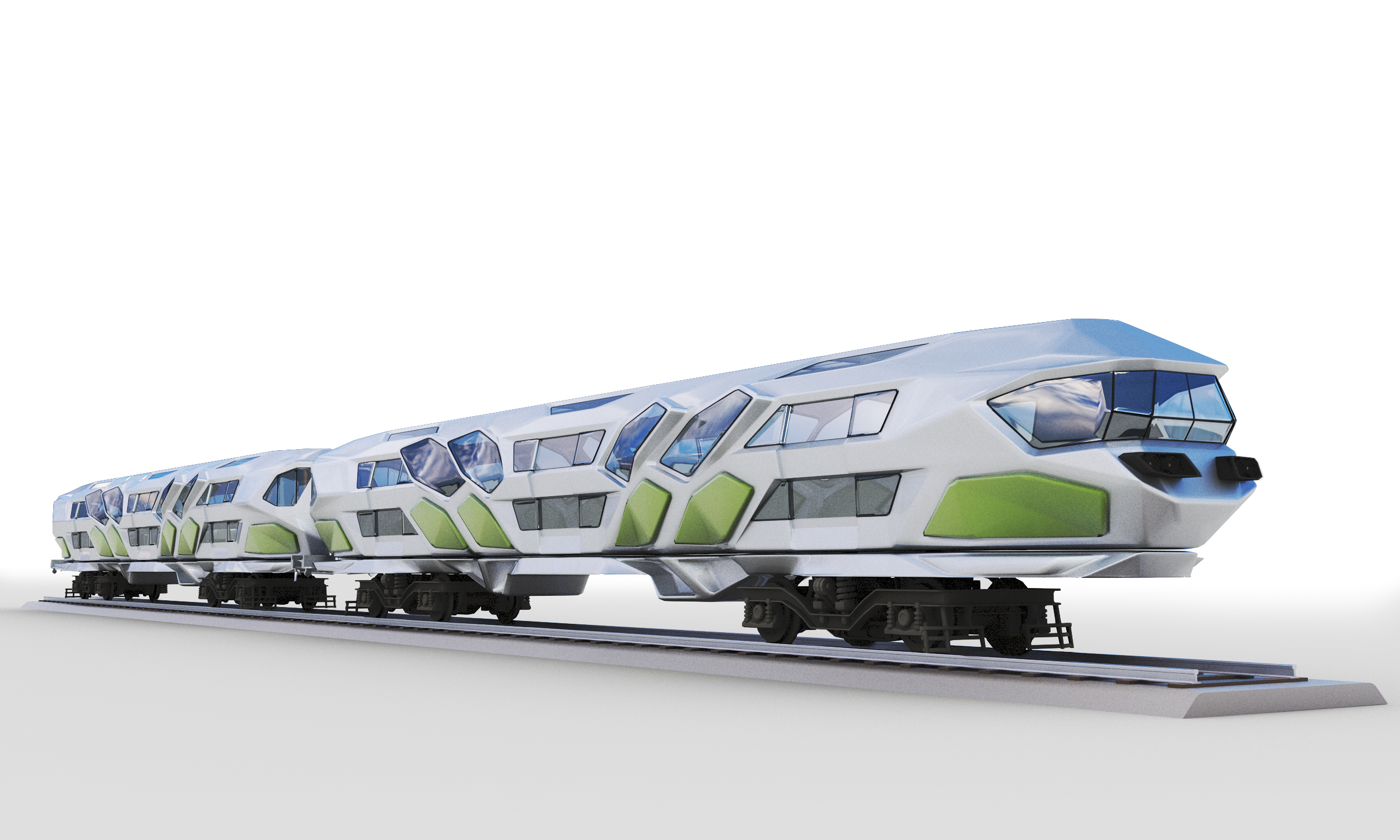 3D model futuristic train - - TurboSquid 1450443