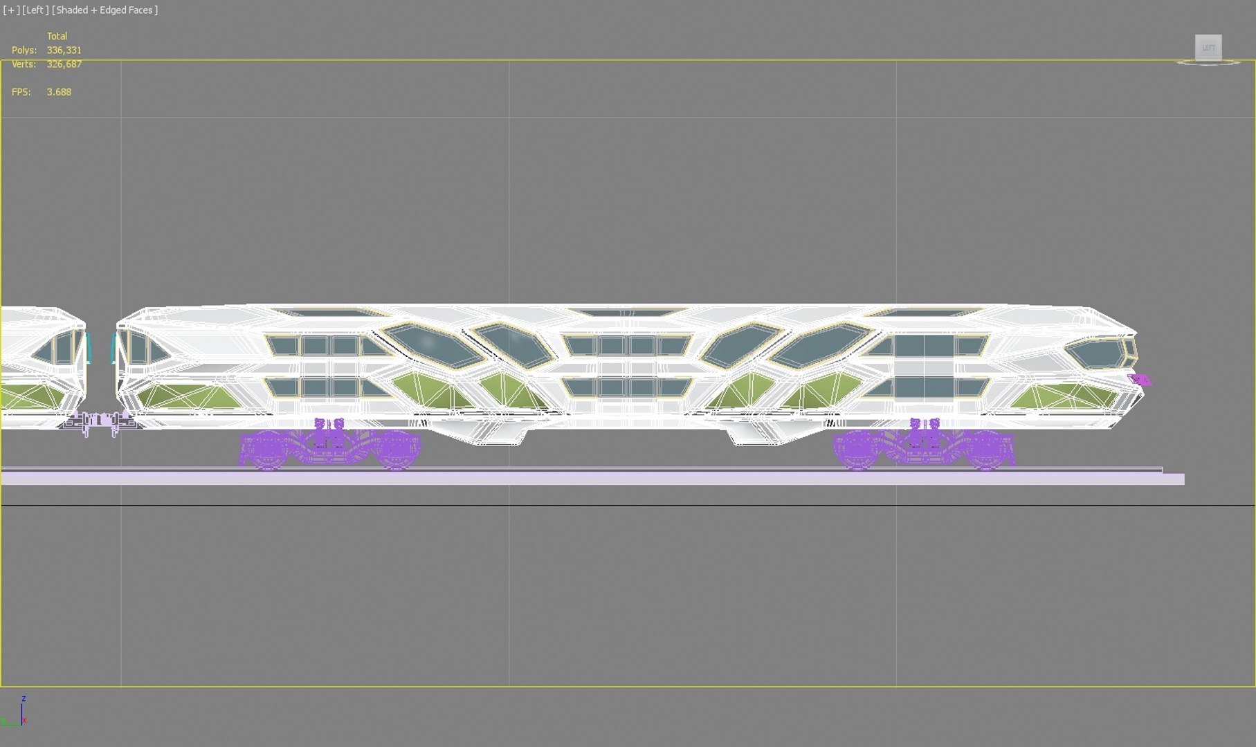 3D Model Futuristic Train - - TurboSquid 1450443