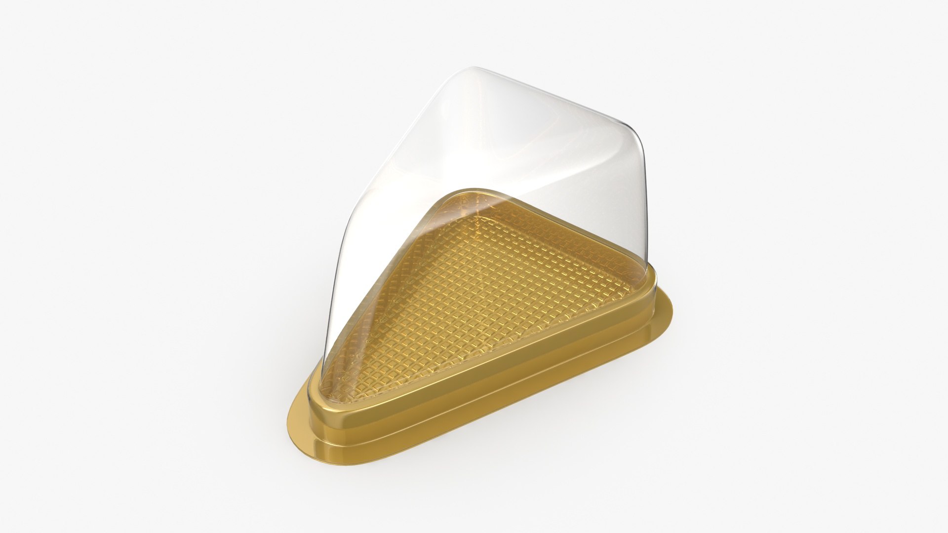 Triangle Cake Box 2 Gold 3D Model - TurboSquid 2190952