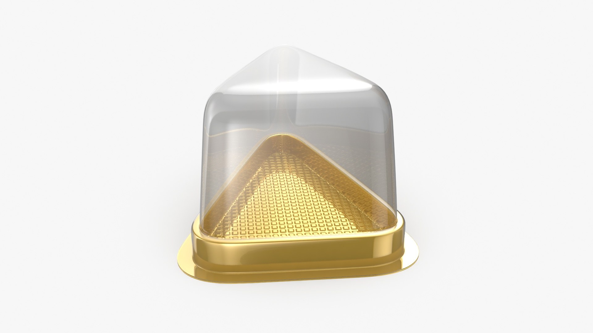 Triangle Cake Box 2 Gold 3D Model - TurboSquid 2190952