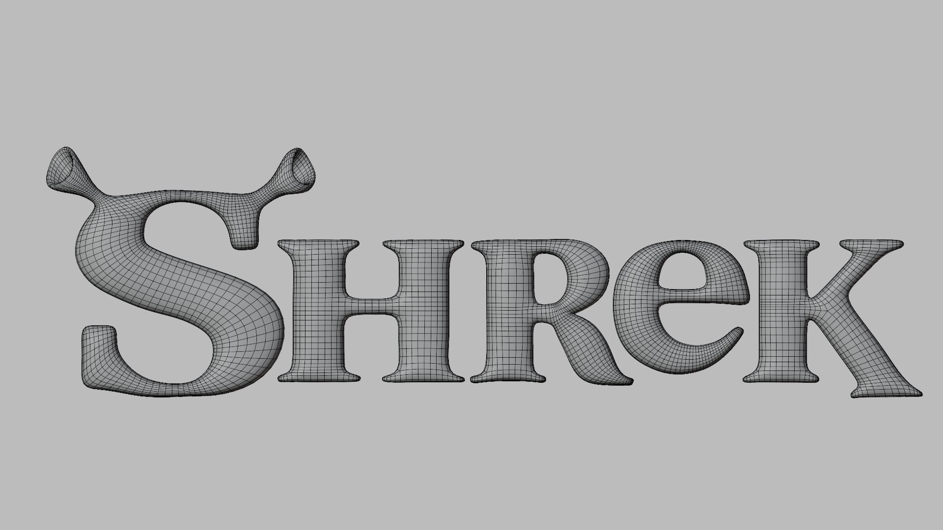 Shrek Lettering 3D Model - TurboSquid 2254202
