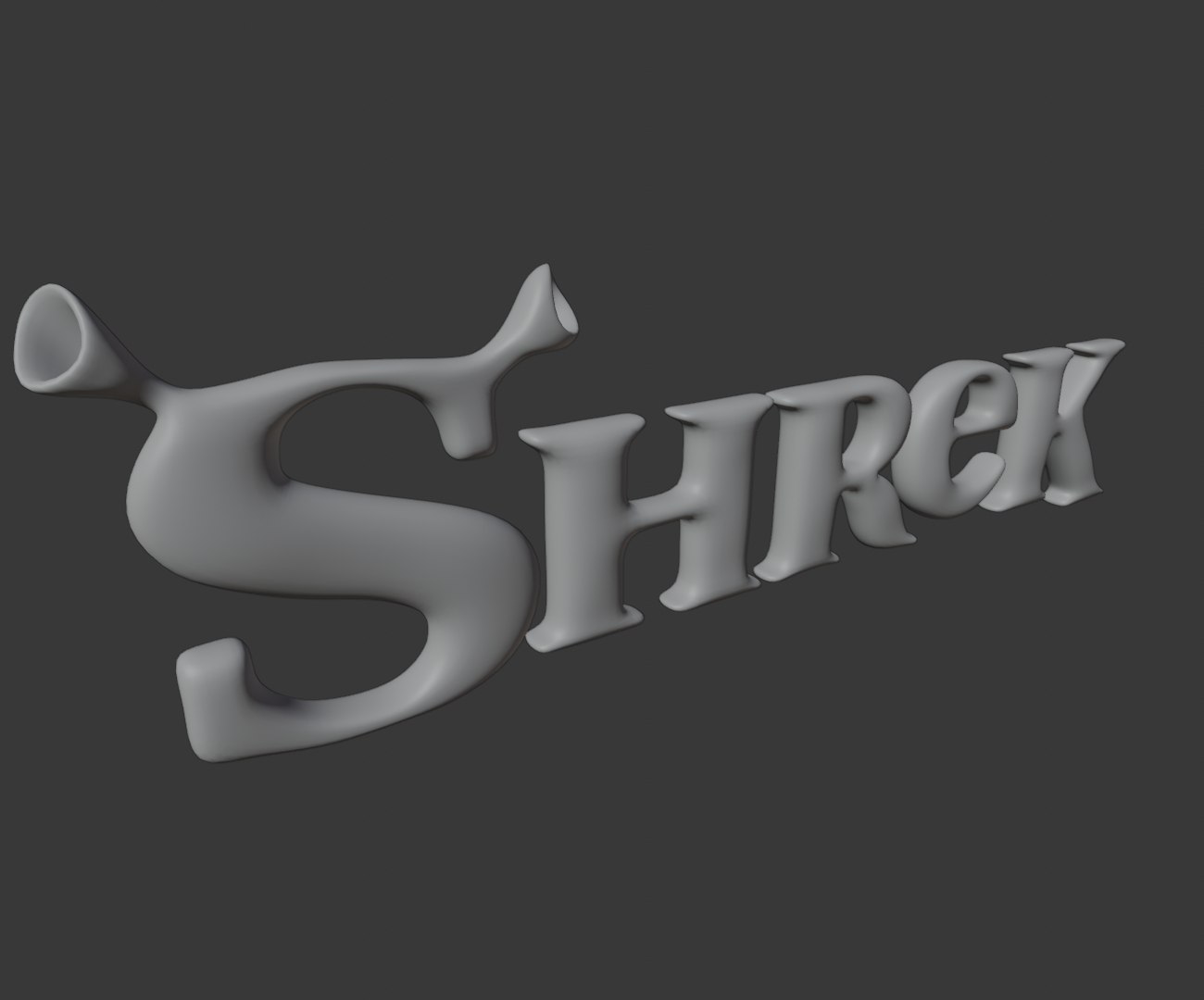 Shrek Lettering 3D Model - TurboSquid 2254202