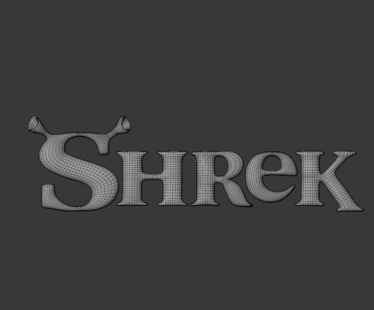 Shrek Lettering 3D Model - TurboSquid 2254202
