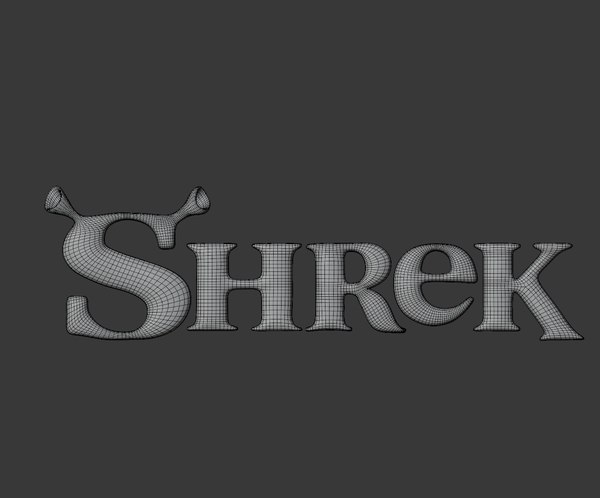 modelo 3d Letras de Shrek - TurboSquid 2254202