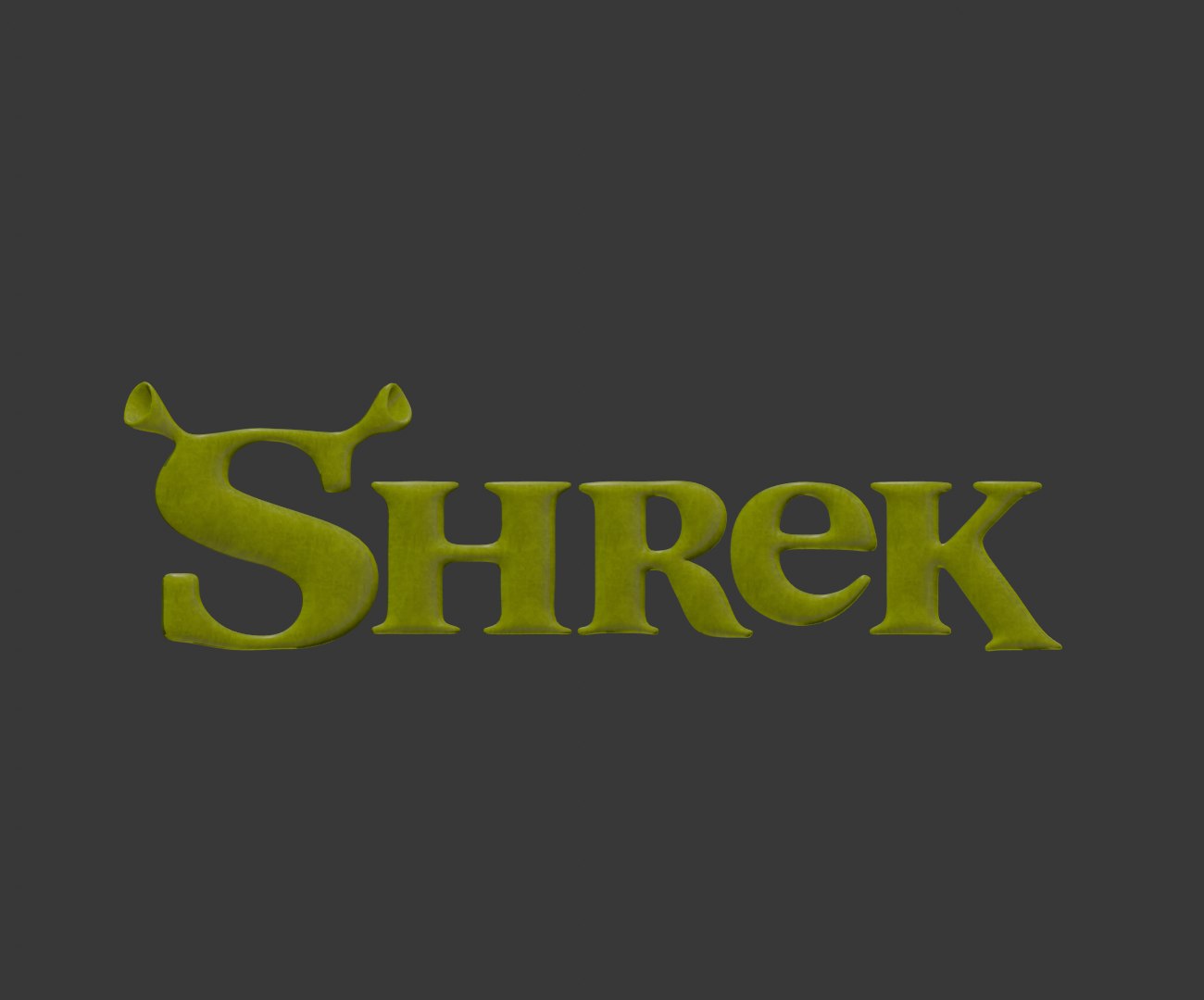 Shrek Lettering 3D Model - TurboSquid 2254202