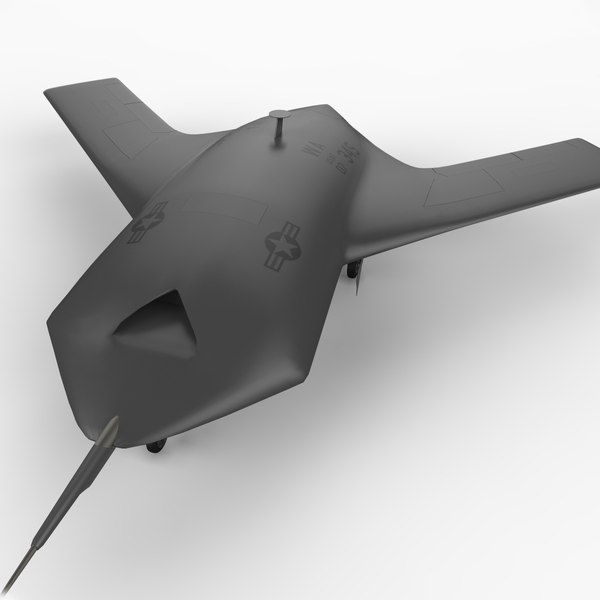 x-45a u s aircraft 3d model