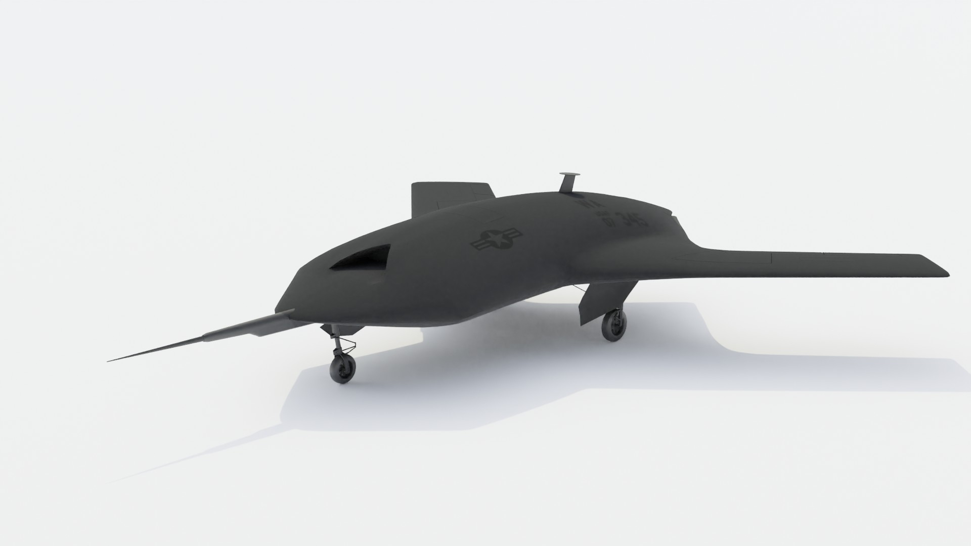 X-45a U S Aircraft 3d Model