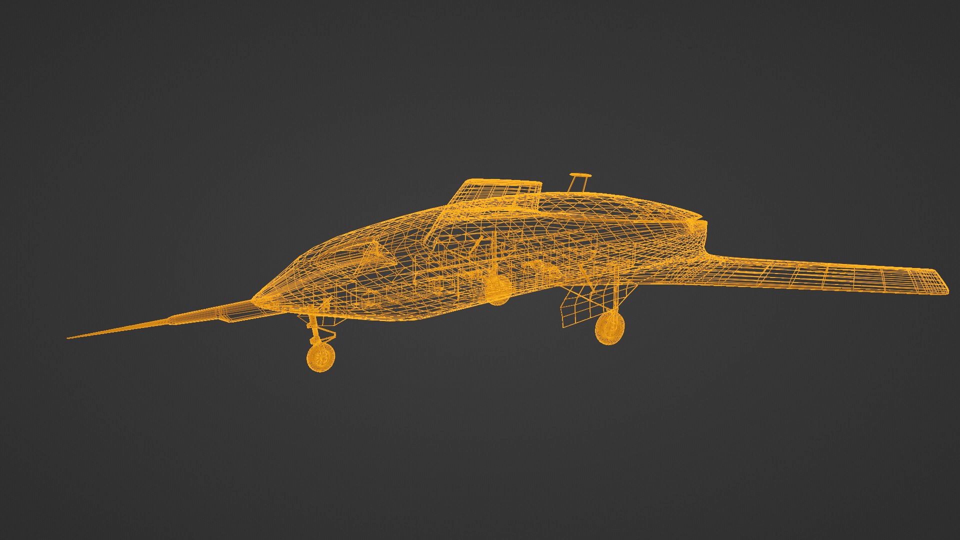 X-45a U S Aircraft 3d Model
