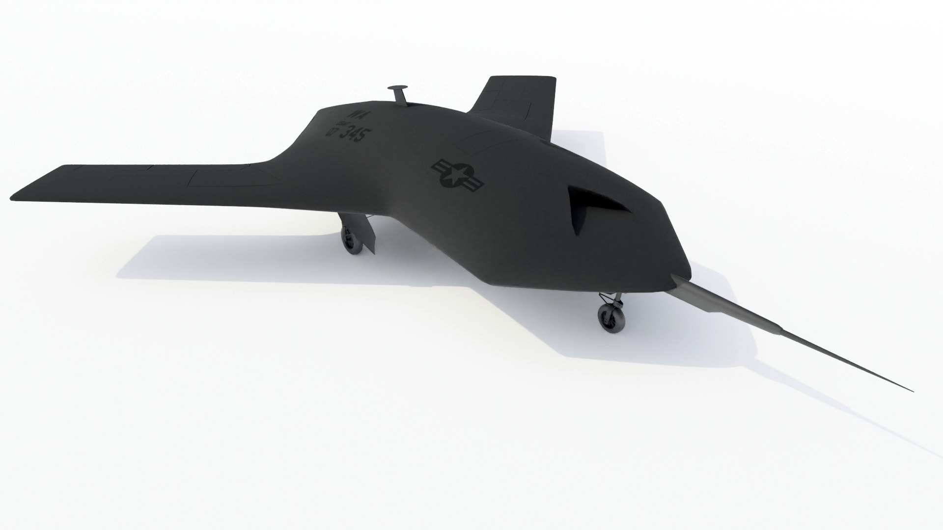 X-45a U S Aircraft 3d Model
