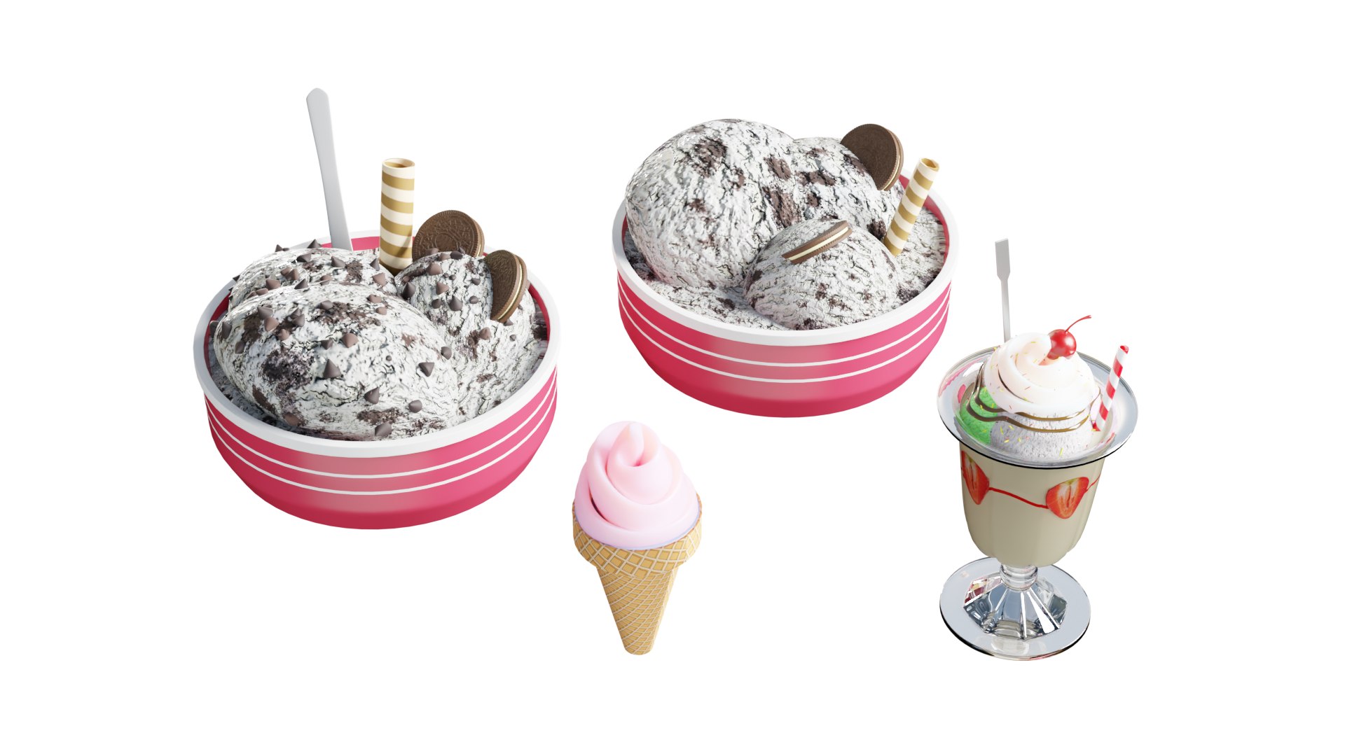 3D Ice Cream Package 3D - TurboSquid 2307864