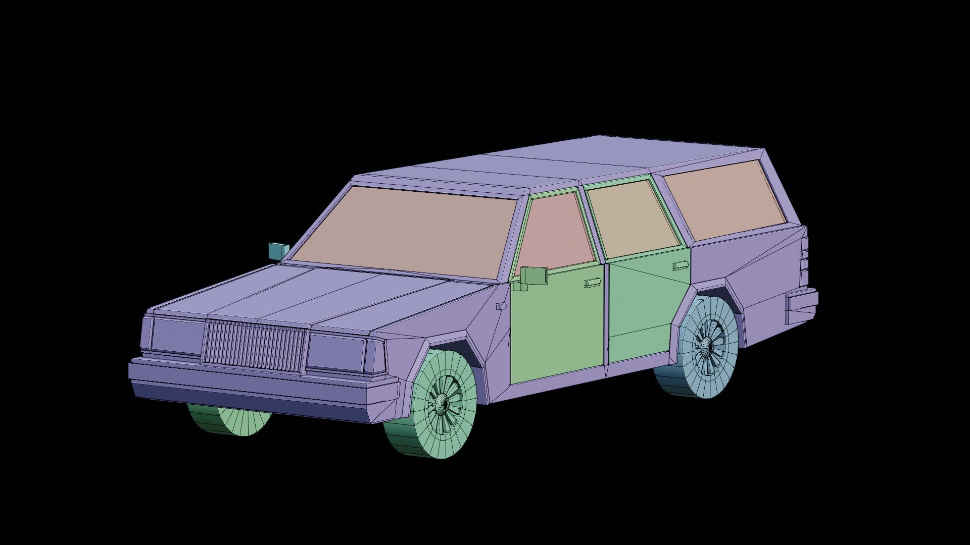 3D Stylized Cartoon Euro Wagon Car Low Poly - TurboSquid 2293673