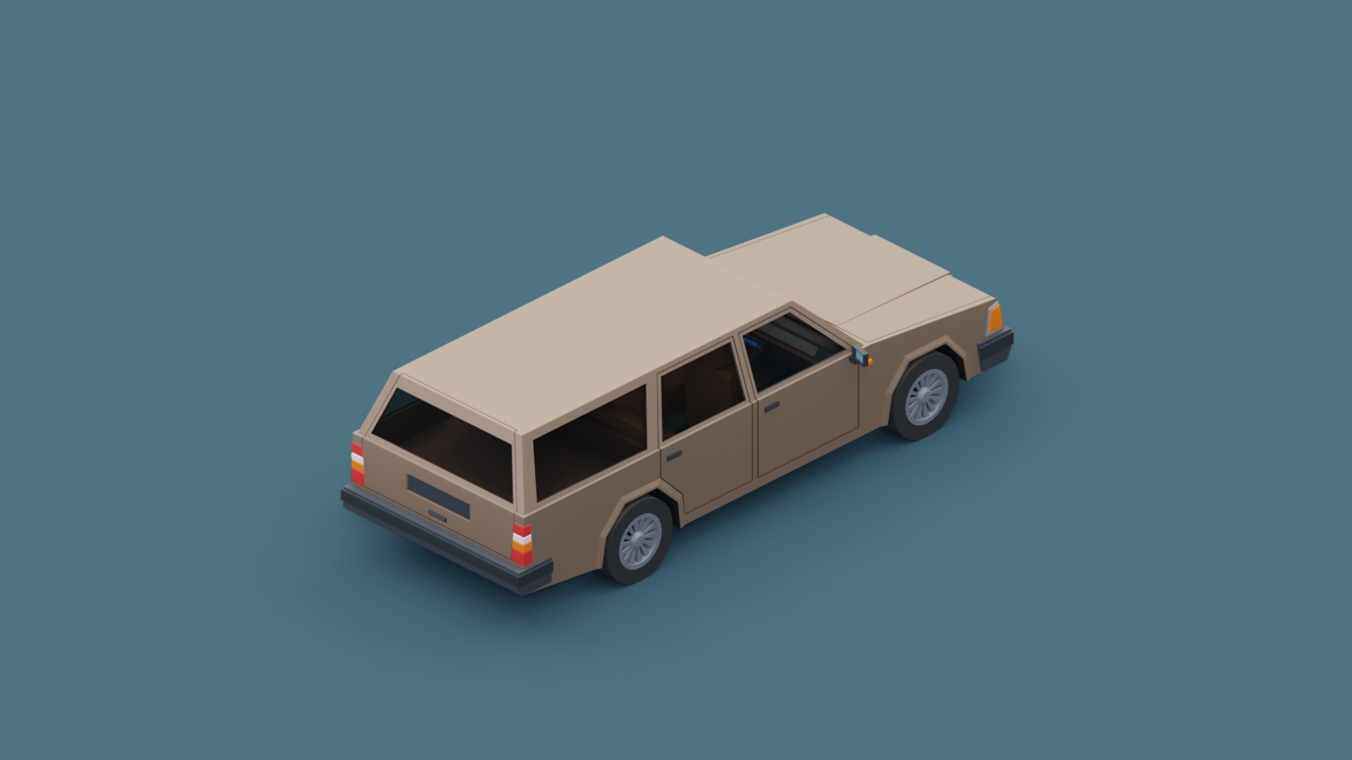 3D Stylized Cartoon Euro Wagon Car Low Poly - TurboSquid 2293673