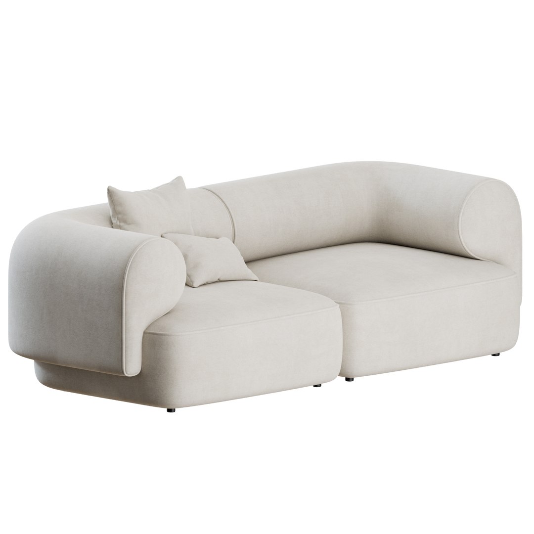 3D Melody Sofa Straight By Natuzzi Model - TurboSquid 2383130