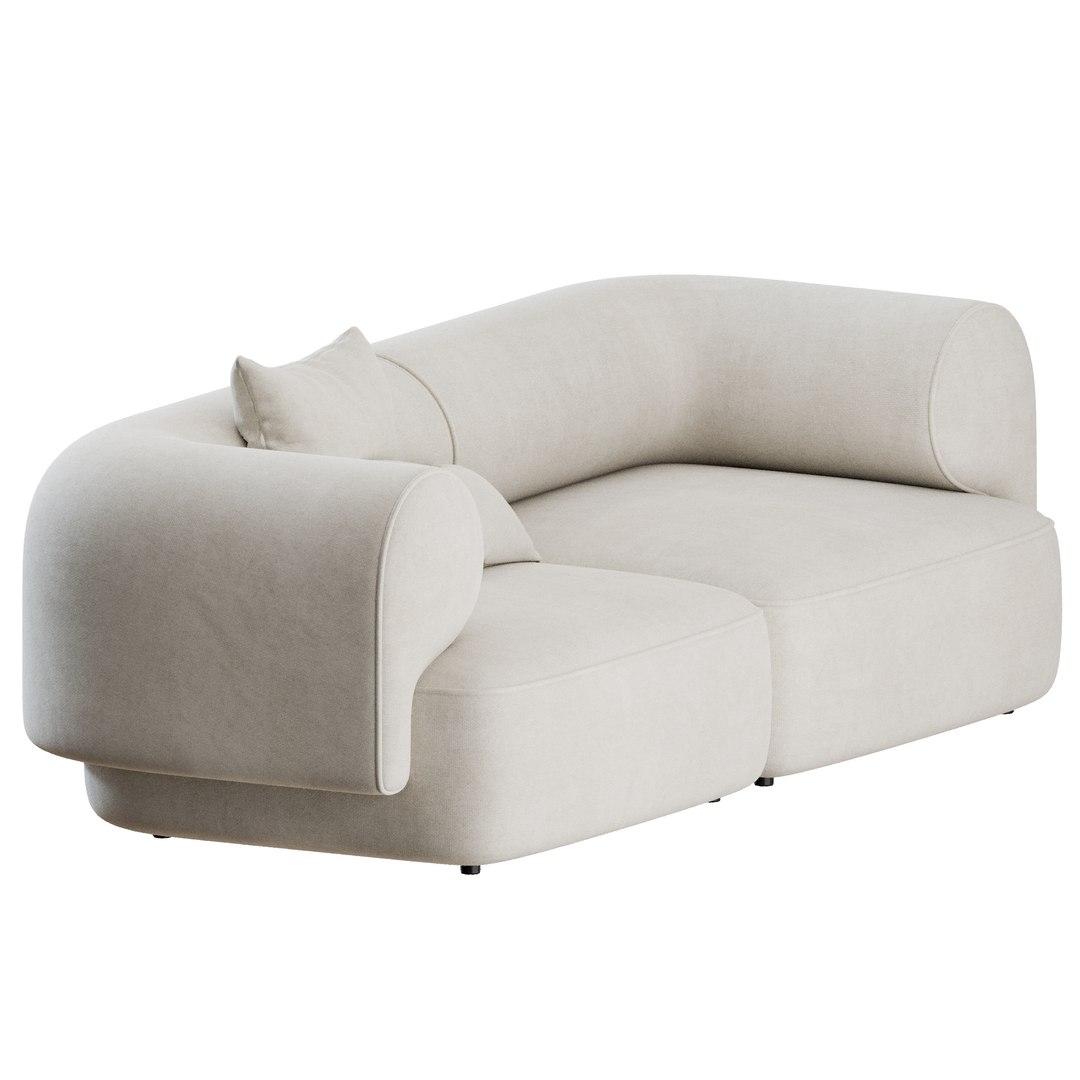 3D Melody Sofa Straight By Natuzzi Model - TurboSquid 2383130
