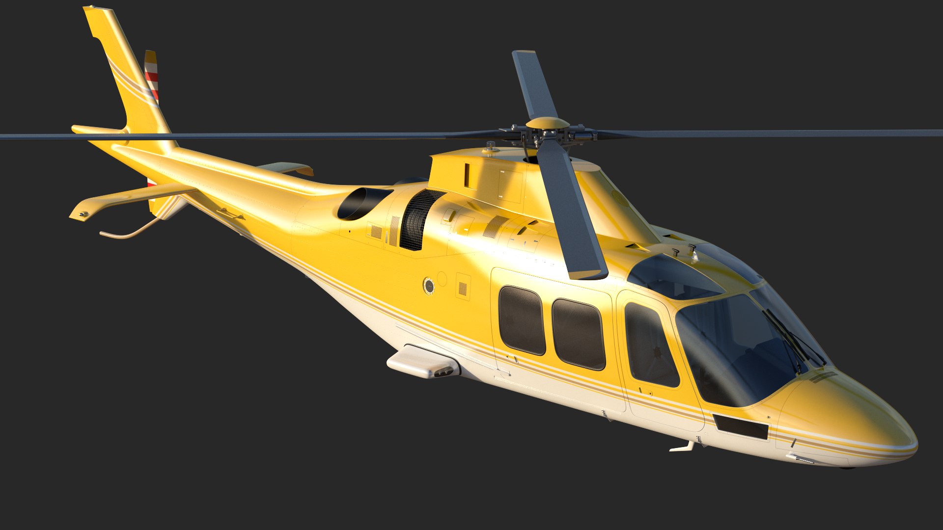 3D model multi-purpose helicopter retractable landing gear - TurboSquid ...