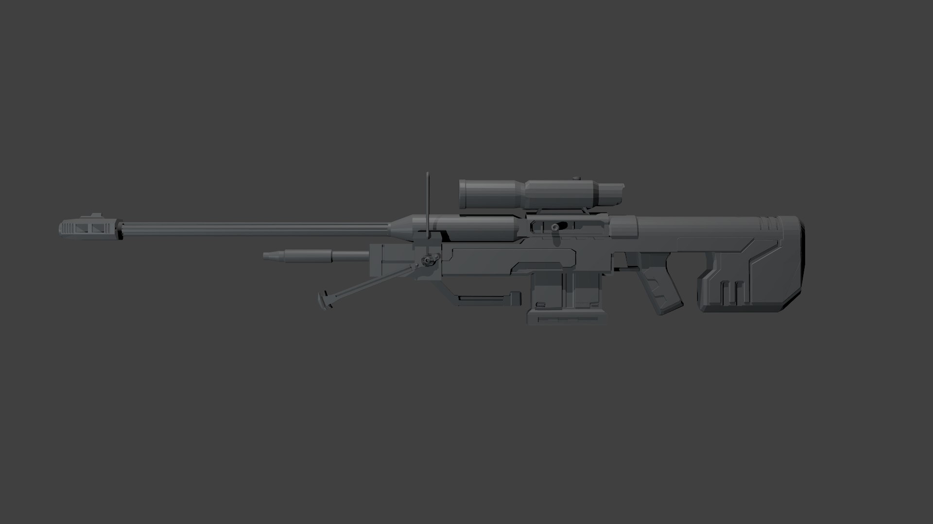 3d Halo Sniper Rifle