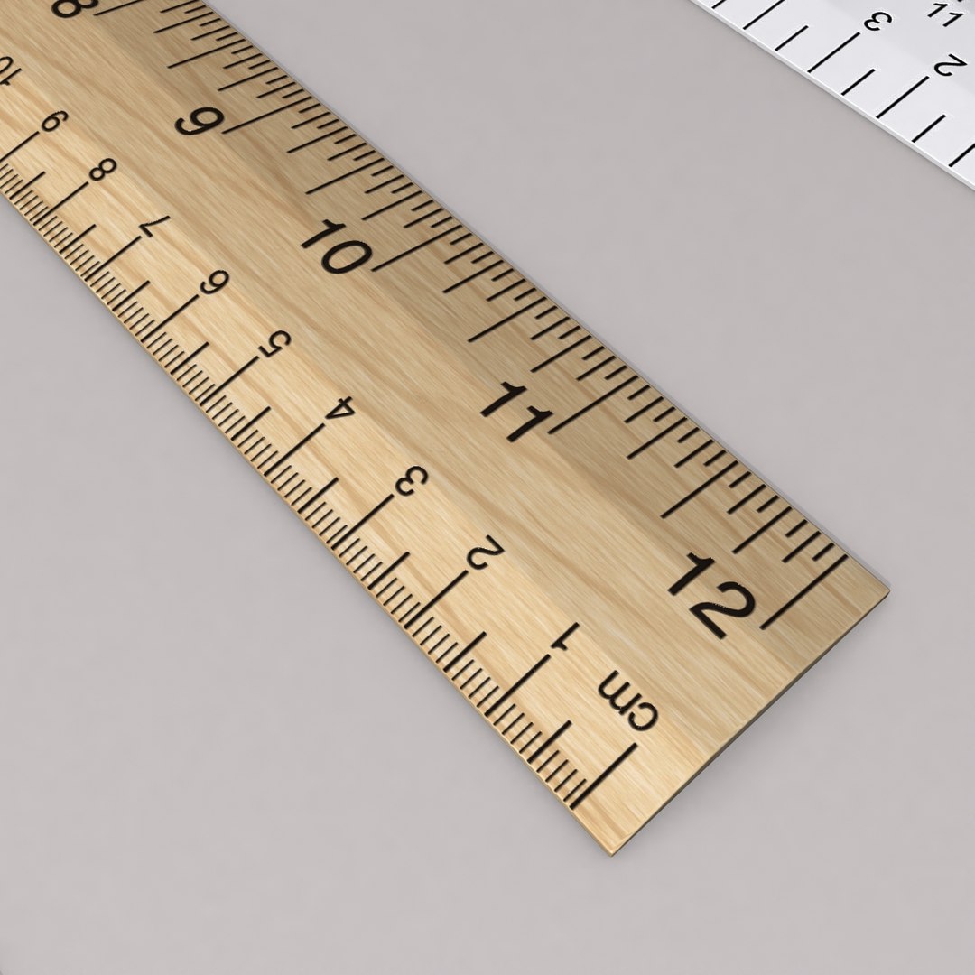Ruler Metal Inches 3D Model - TurboSquid 1203033